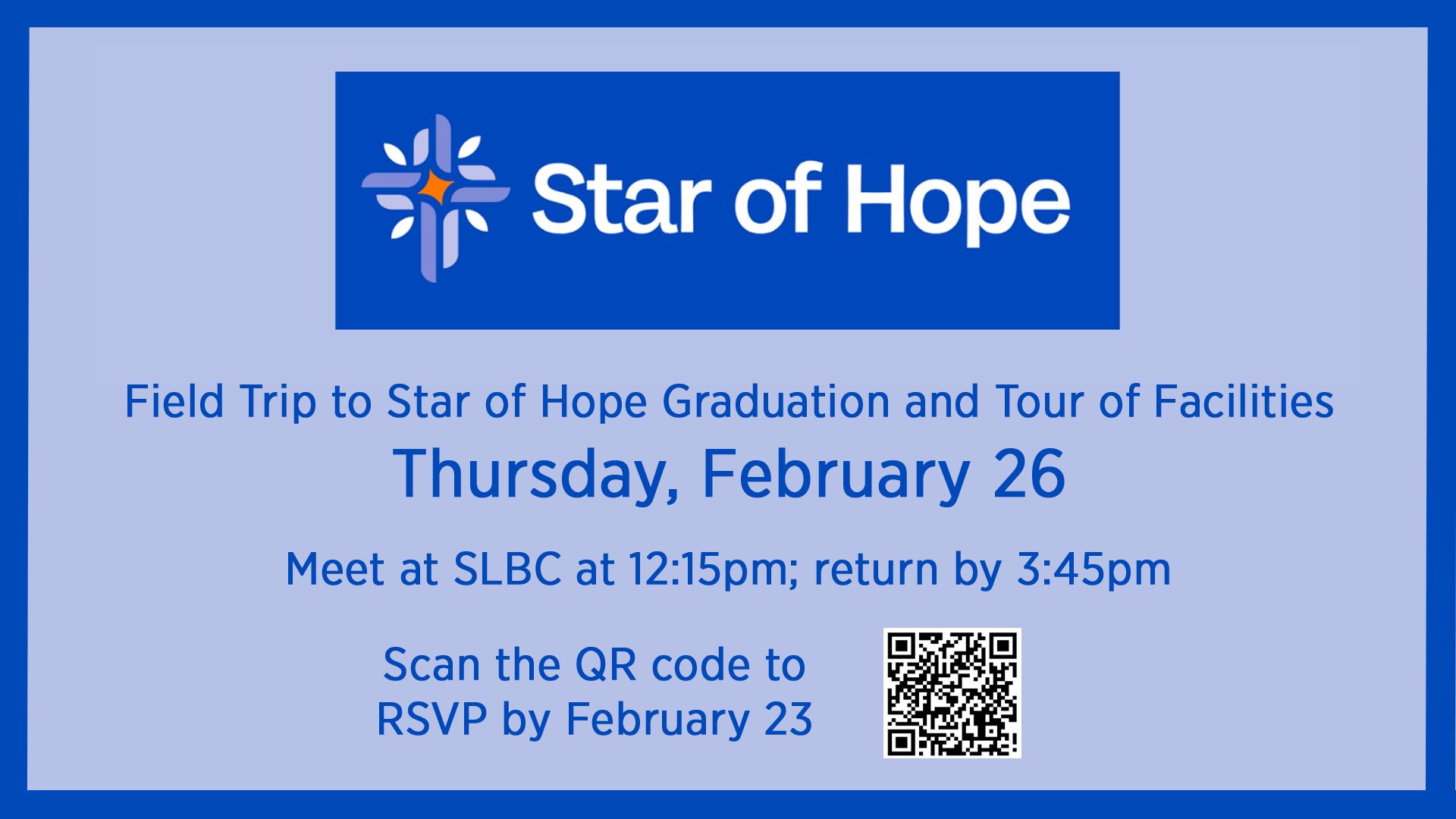Star of Hope Field Trip - Sugar Land Baptist Church - Sugar Land, TX